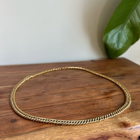 Monet | Jewelry | Vintage Monet Chain Link 24 Gold Plated Necklace ...